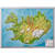Georelief Mappa Islanda (piccola) carta in rilievo
